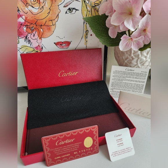 Cartier | Bags | Cartier Must Line Leather Bifold Wallet In Box | Poshmark